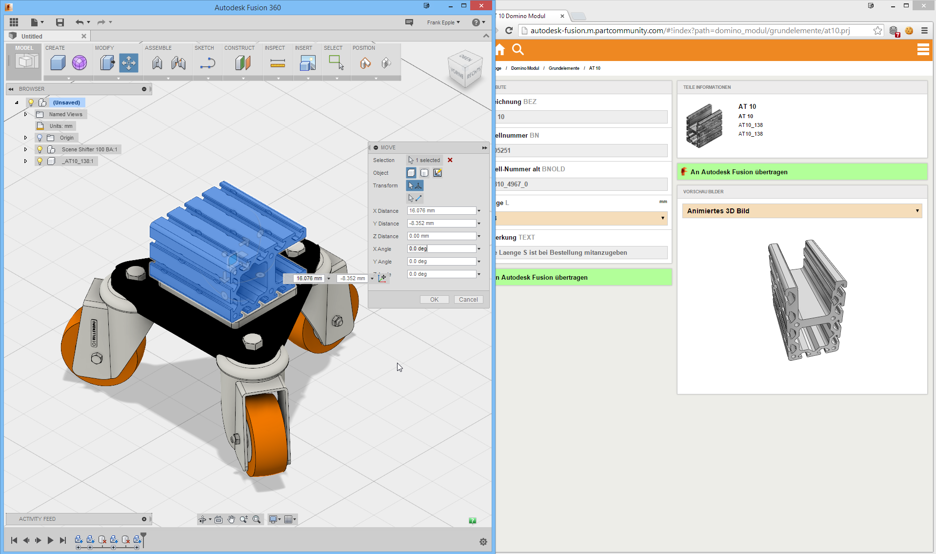 La nuova app fornisce milioni di modelli CAD 3D per Autodesk Fusion 360